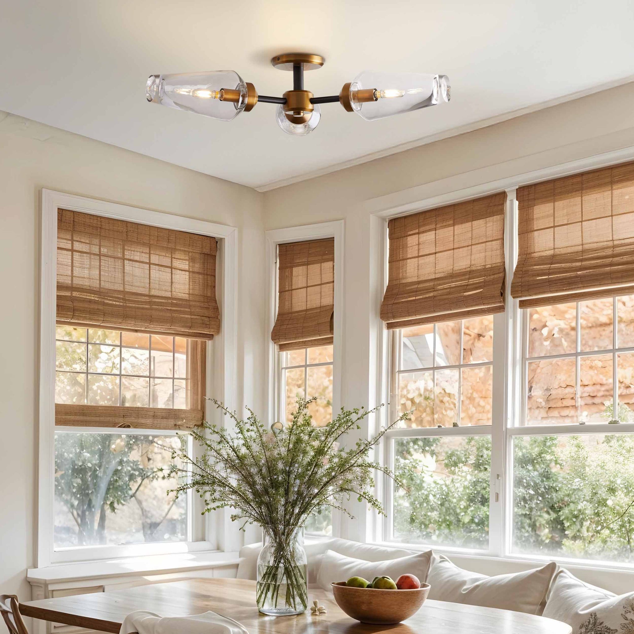 Modern Flush Mount Dining Room Light