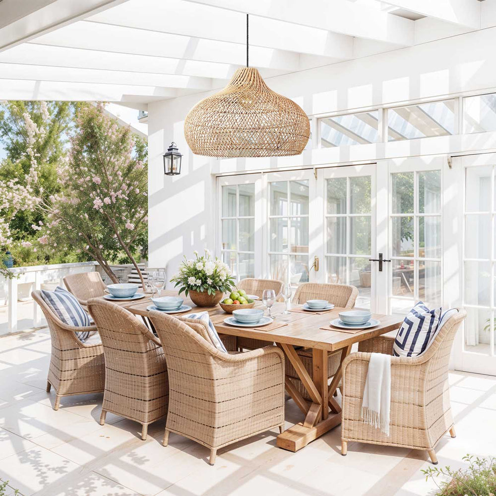 Outdoor Kloe Rattan Pendant Light