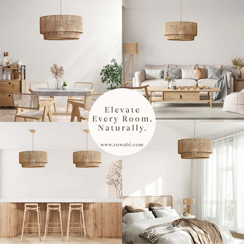 Luminous Rattan Pendant Light